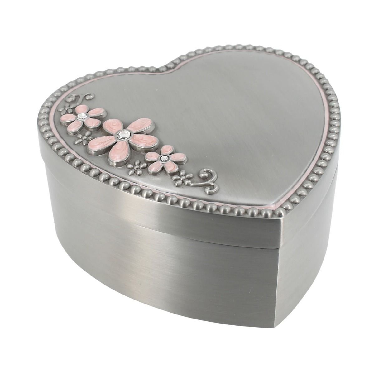 Smykkeskrin Rosa Hjerte Fortinnet | Bjørklund