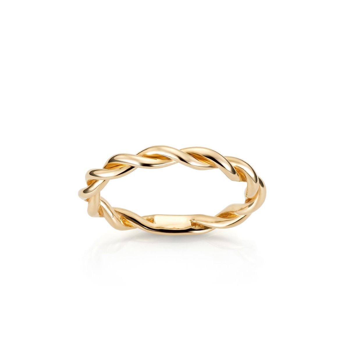Tvinnet ring i 14 karat gult gull fra House of Piene | Bjørklund