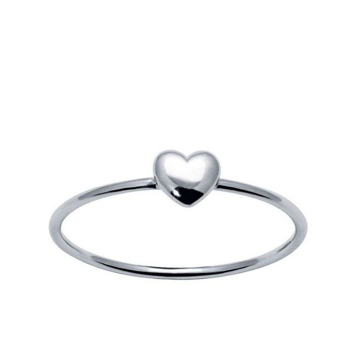 Ring Hjerte Hvitt Gull BGR92065 | Bjørklund