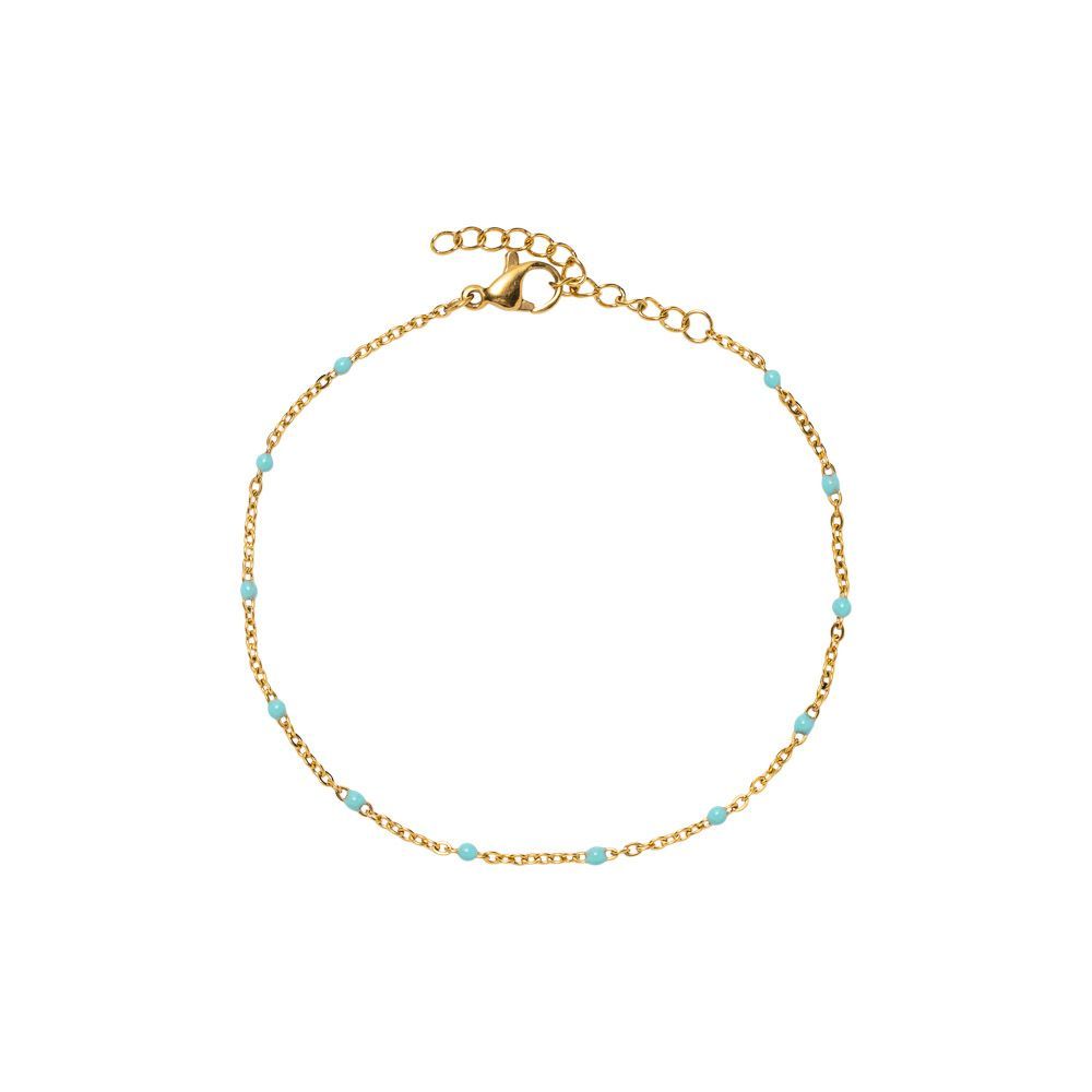 Armbånd med turkise emaljekuler, emaljesmykker | Bjørklund