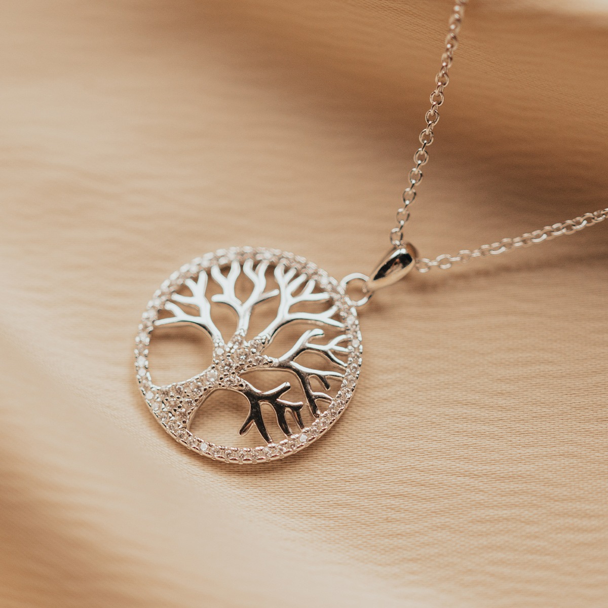 Halssmykke Livets Tre 925 Sølv | Bjørklund