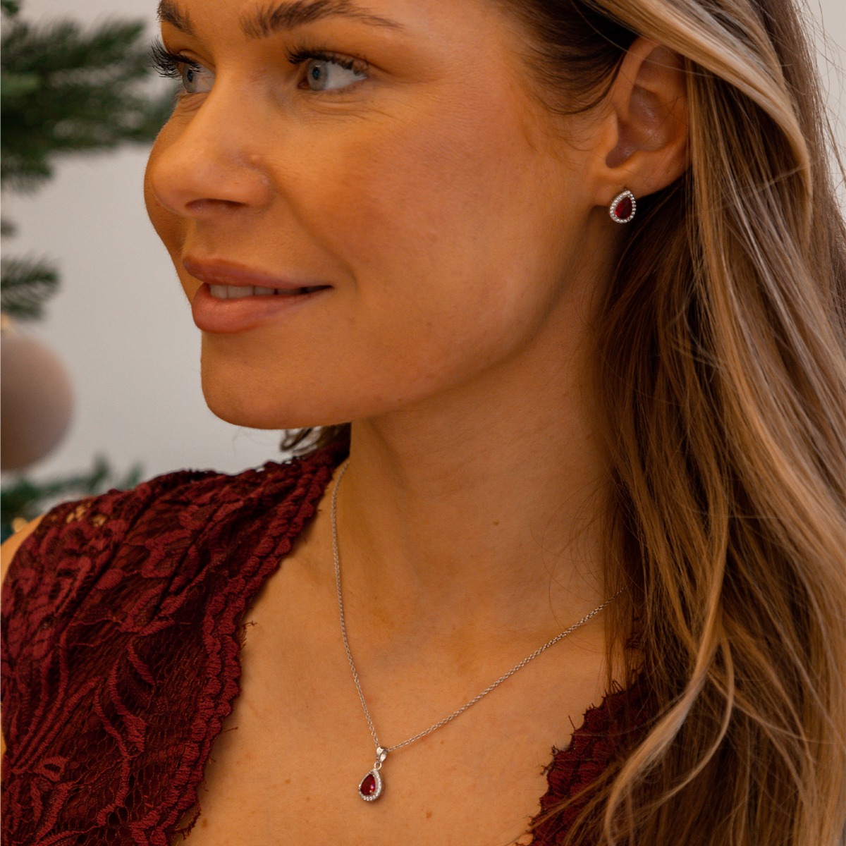 Smykkesett Rosett 925 Sølv | Bjørklund